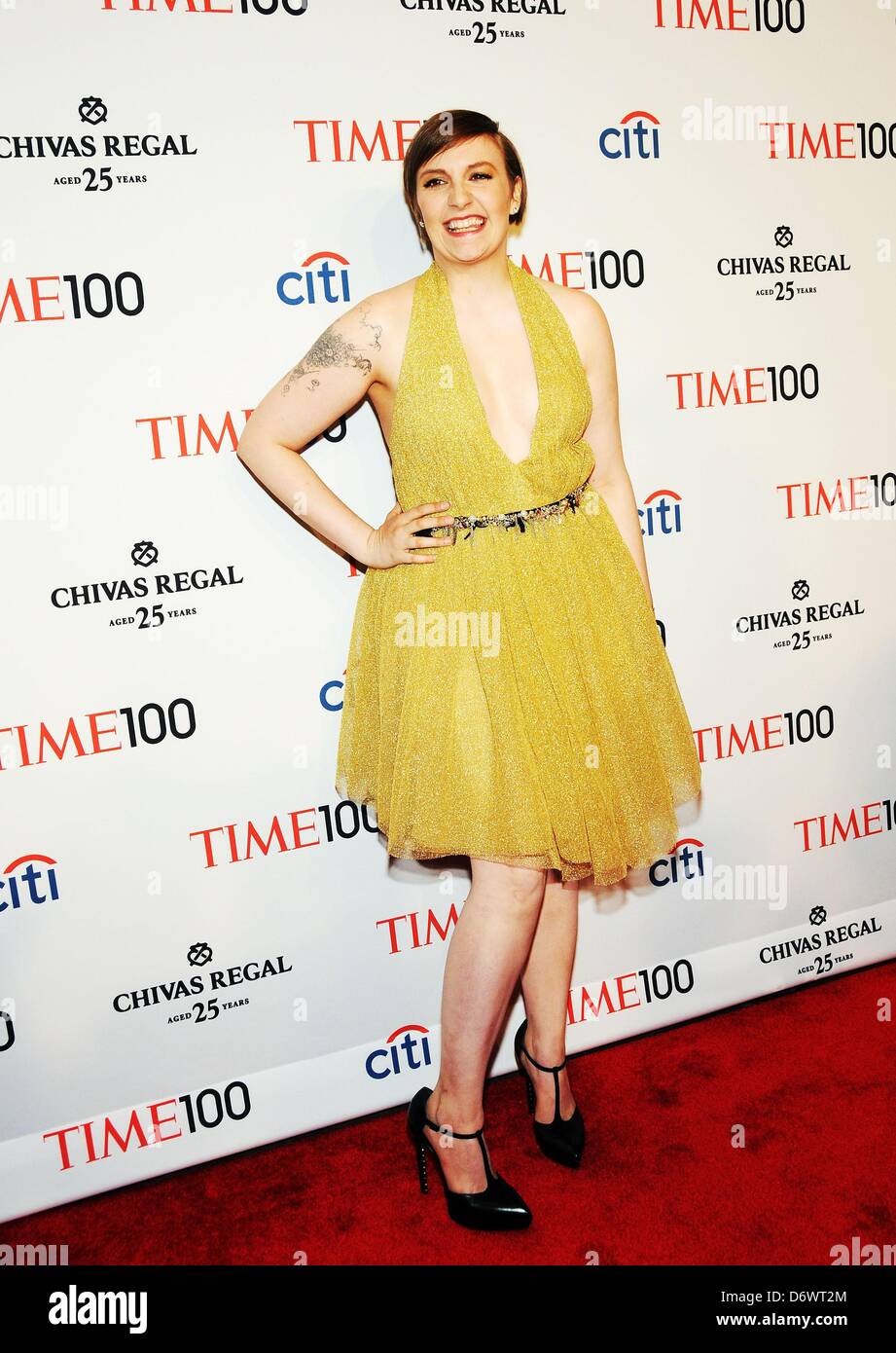 New York, USA. 23rd April, 2013. Lena Dunham at arrivals for TIME 100 ...