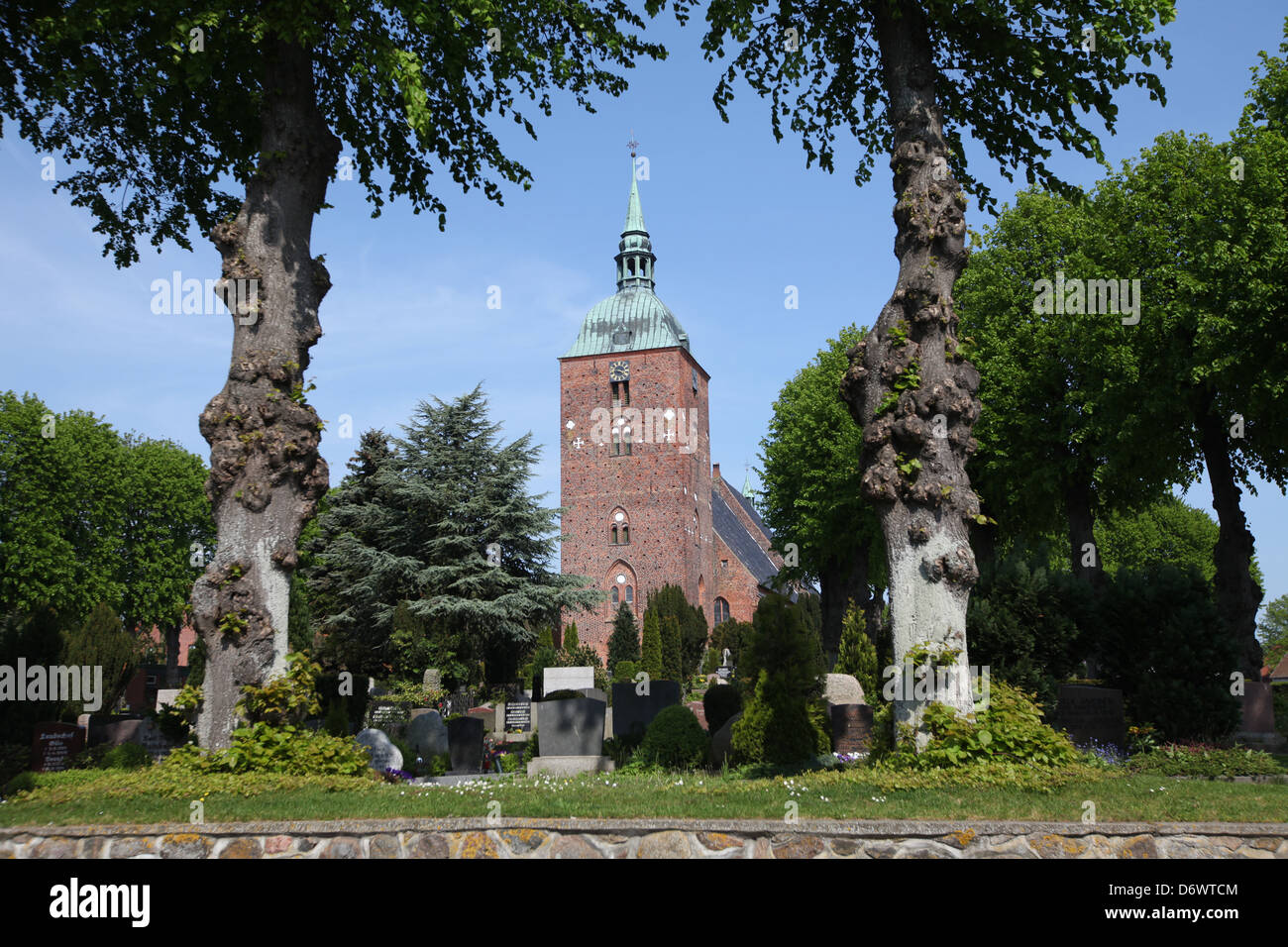 Burg on Fehmarn, Germany, three-aisled hall church of St. Nikolai Stock ...