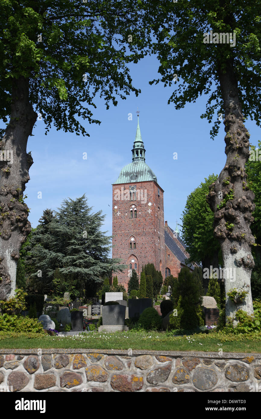 Burg on Fehmarn, Germany, three-aisled hall church of St. Nikolai Stock ...
