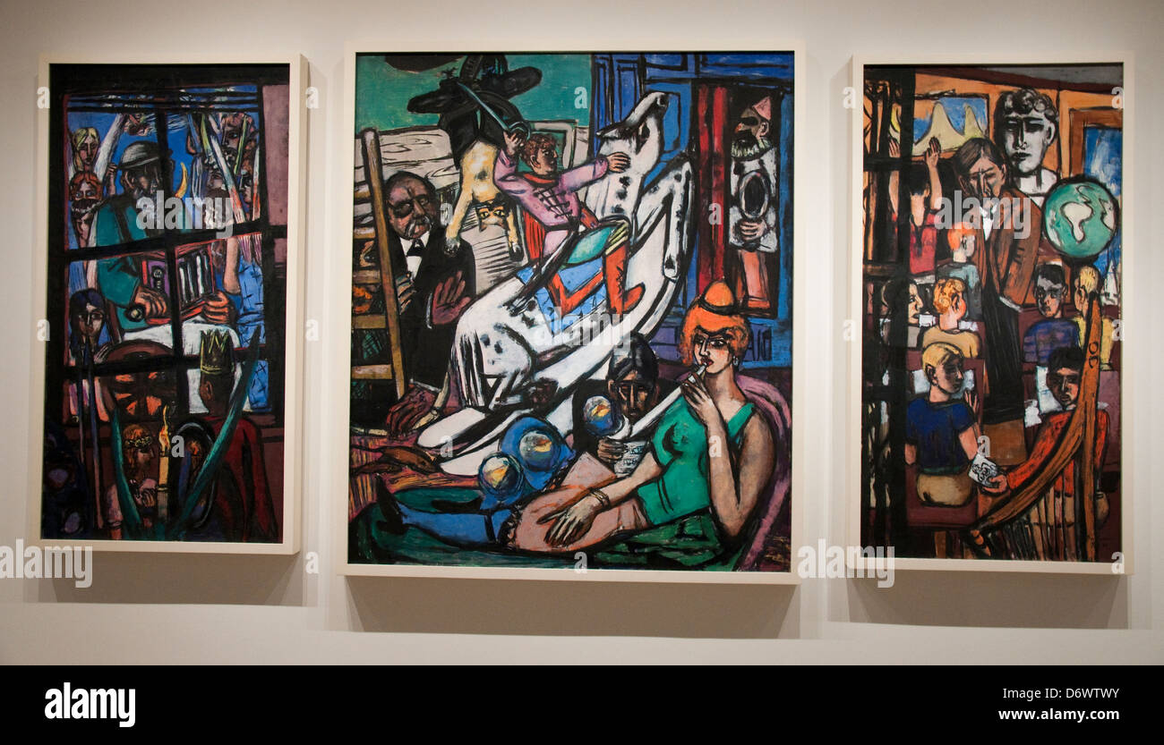Beginning (1949) by Max Beckmann in the Metropolitan Museum of Art ...