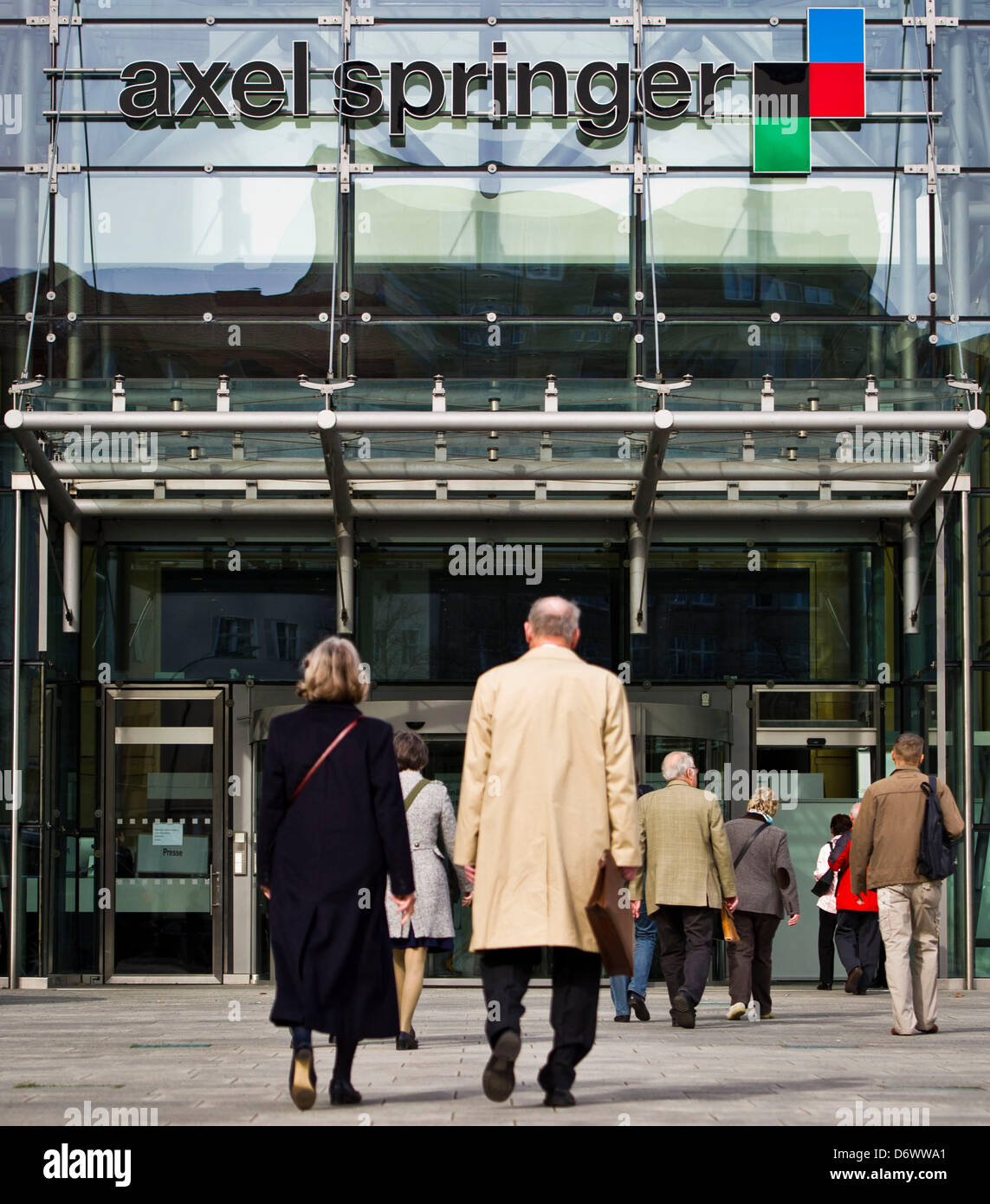 Axel Springer AG shareholders attend the general meeting of the ...