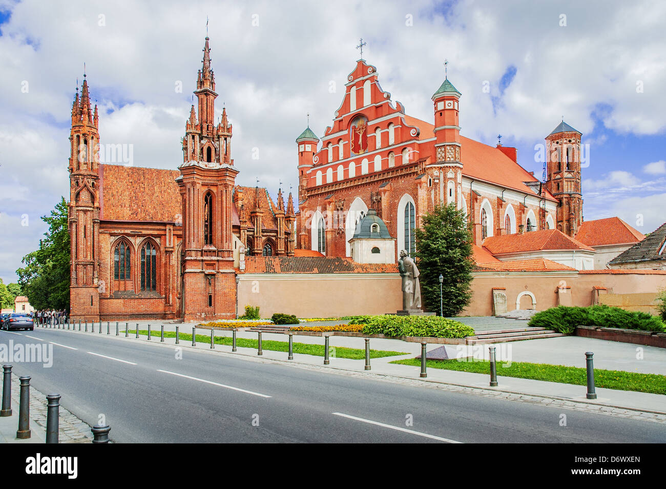 St Anne's church in Vilnius, Lithuania. UNESCO world heritage site. 15 ...