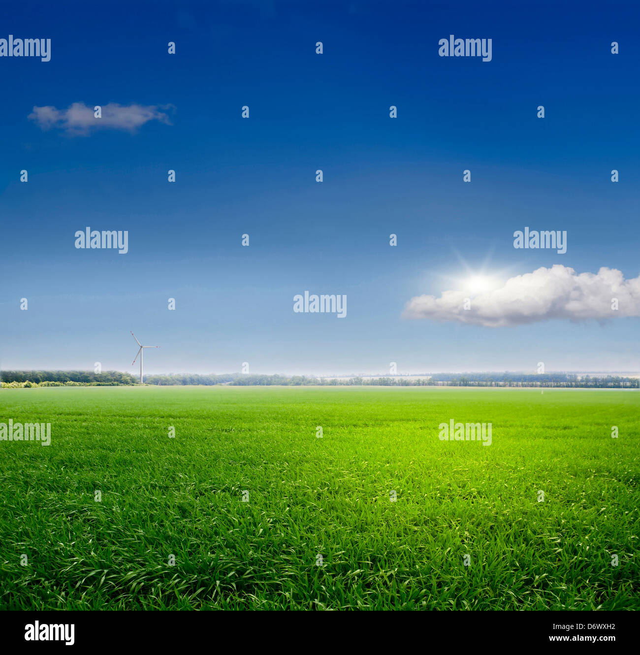 Spring landscapes blue sky hi-res stock photography and images - Alamy