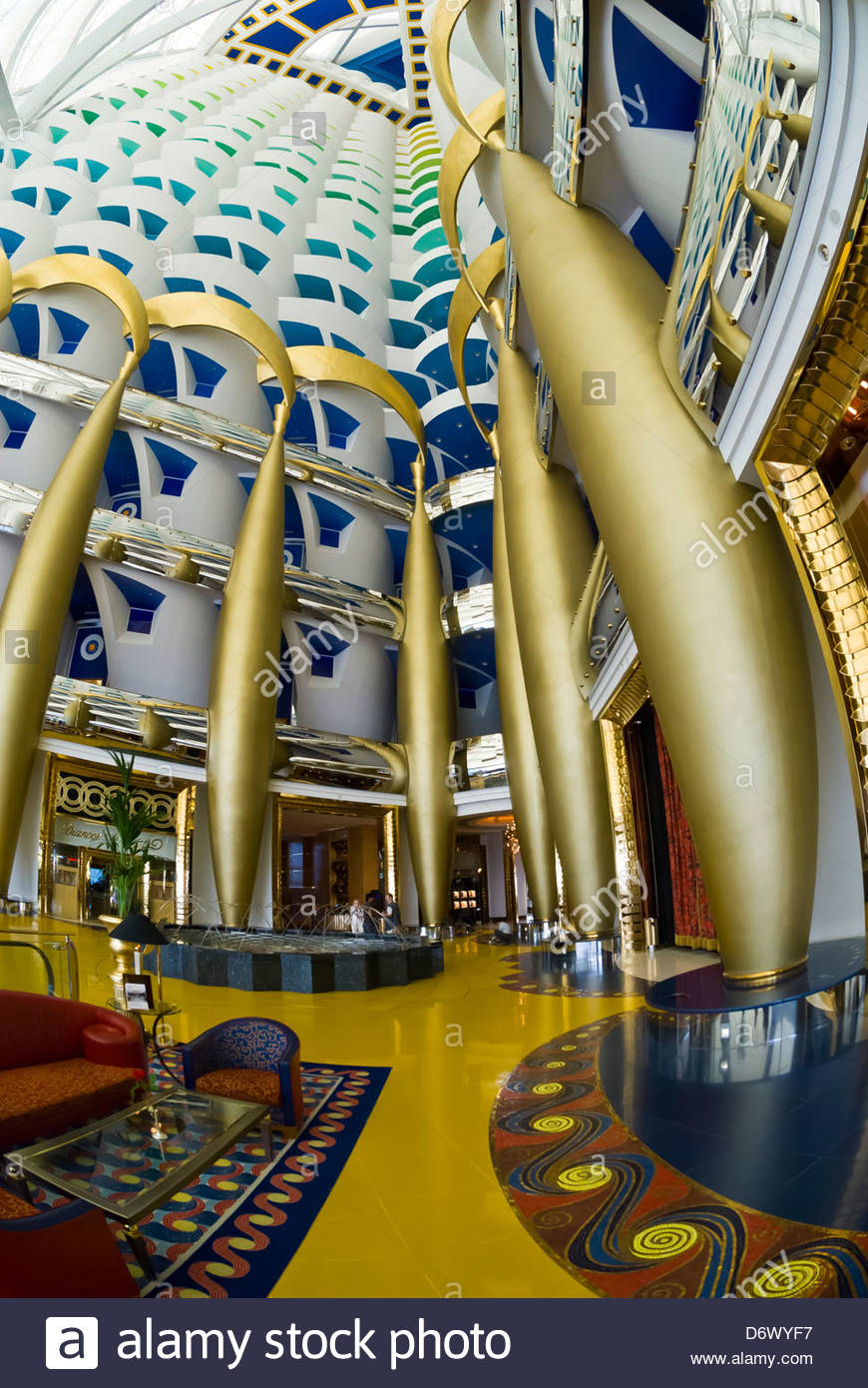 Burj Al Arab Hotel Interior Stock Photos & Burj Al Arab Hotel Interior ...