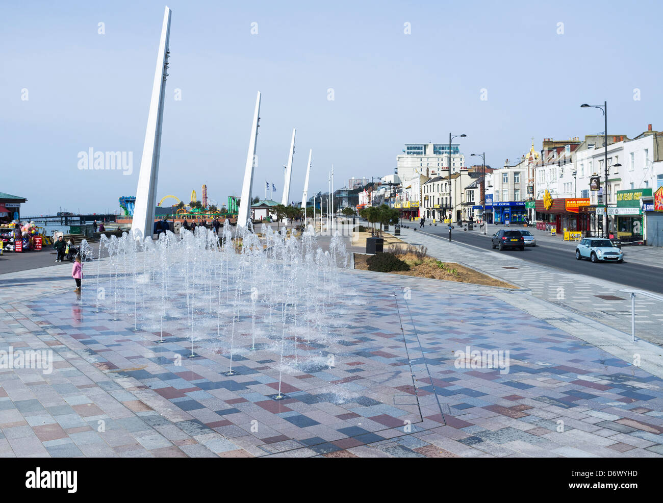 The water feature on Southend seafront Stock Photo - Alamy