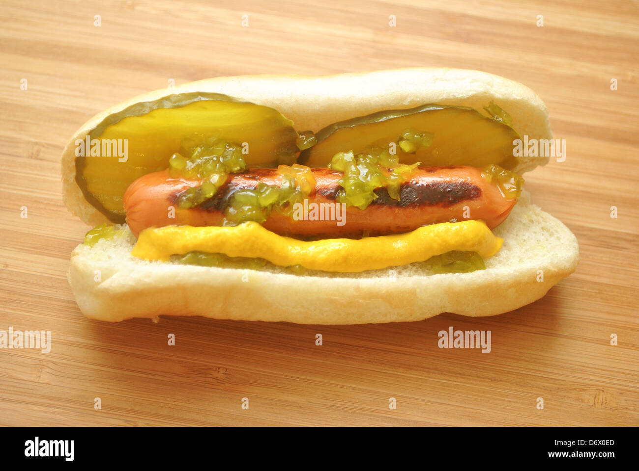 Hot dog sausage pickled hi-res stock photography and images - Alamy