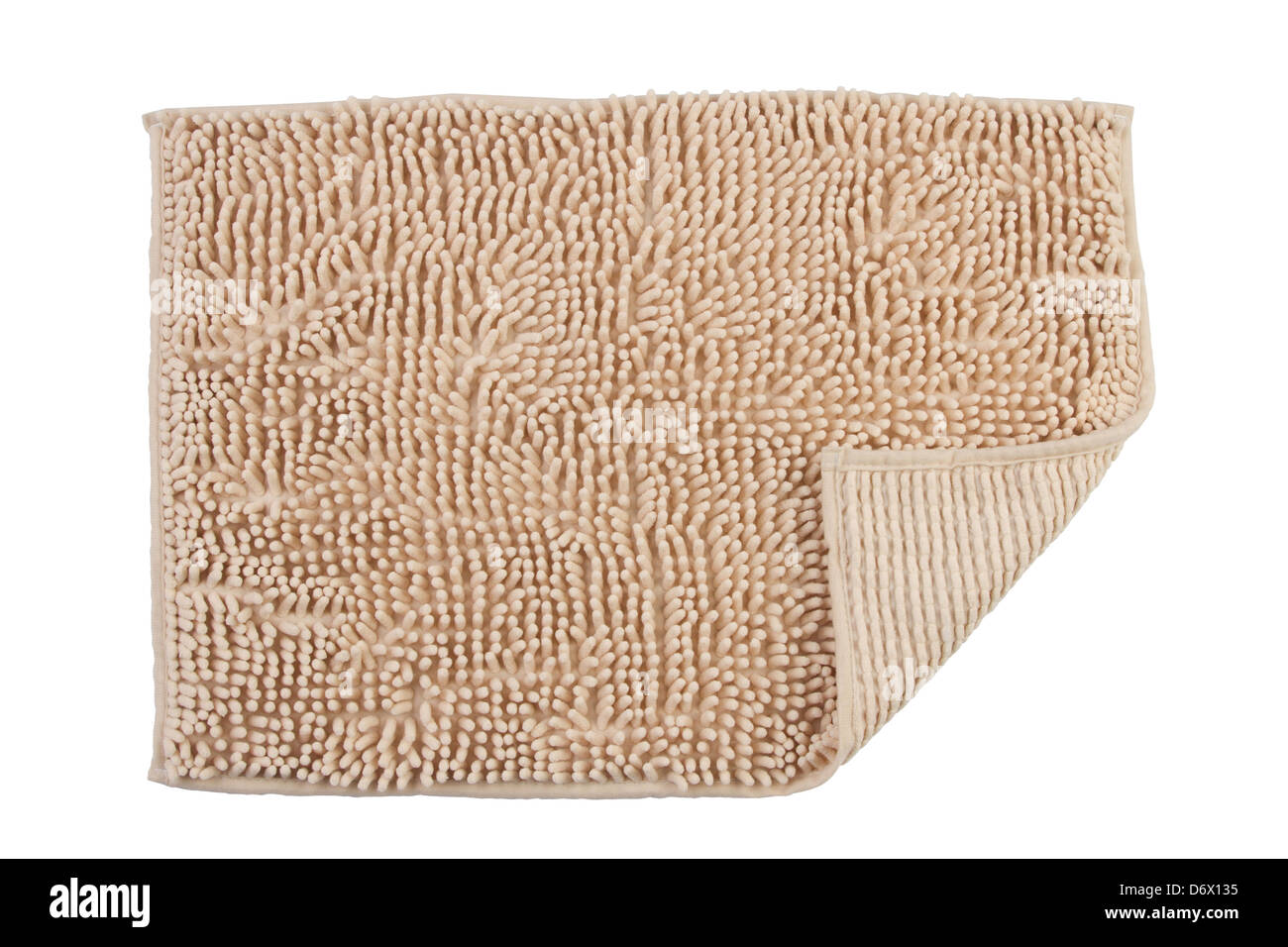 A small beige carpet showing front and back side Stock Photo - Alamy