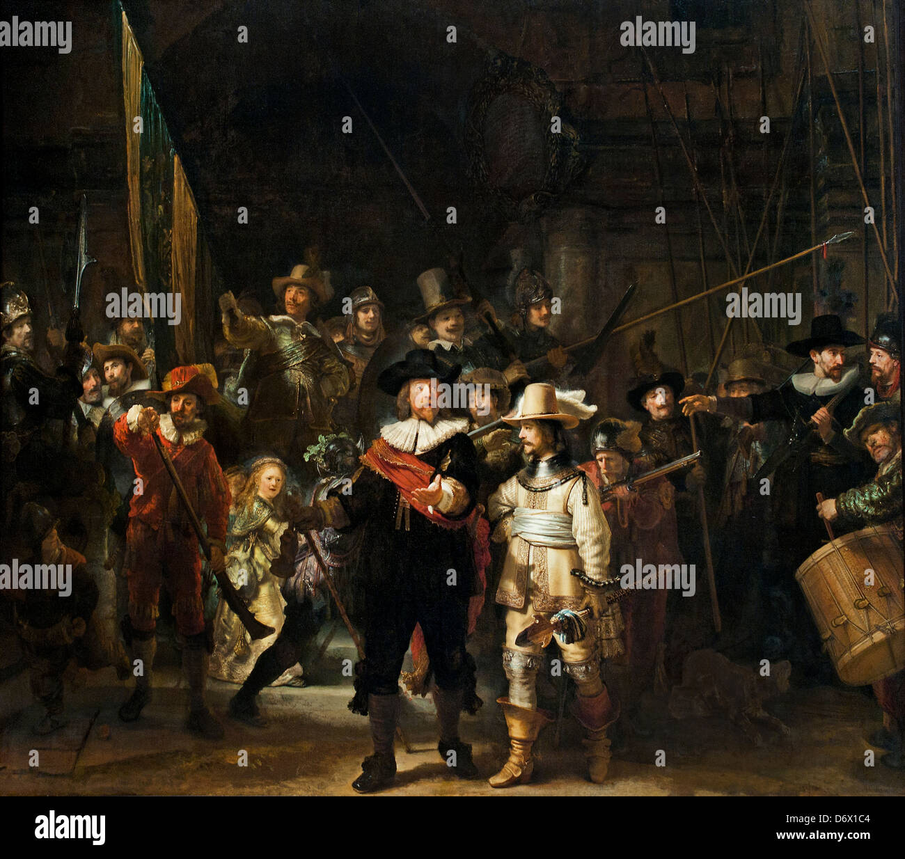 Night watch painting by rembrandt van rijn hi-res stock photography and ...