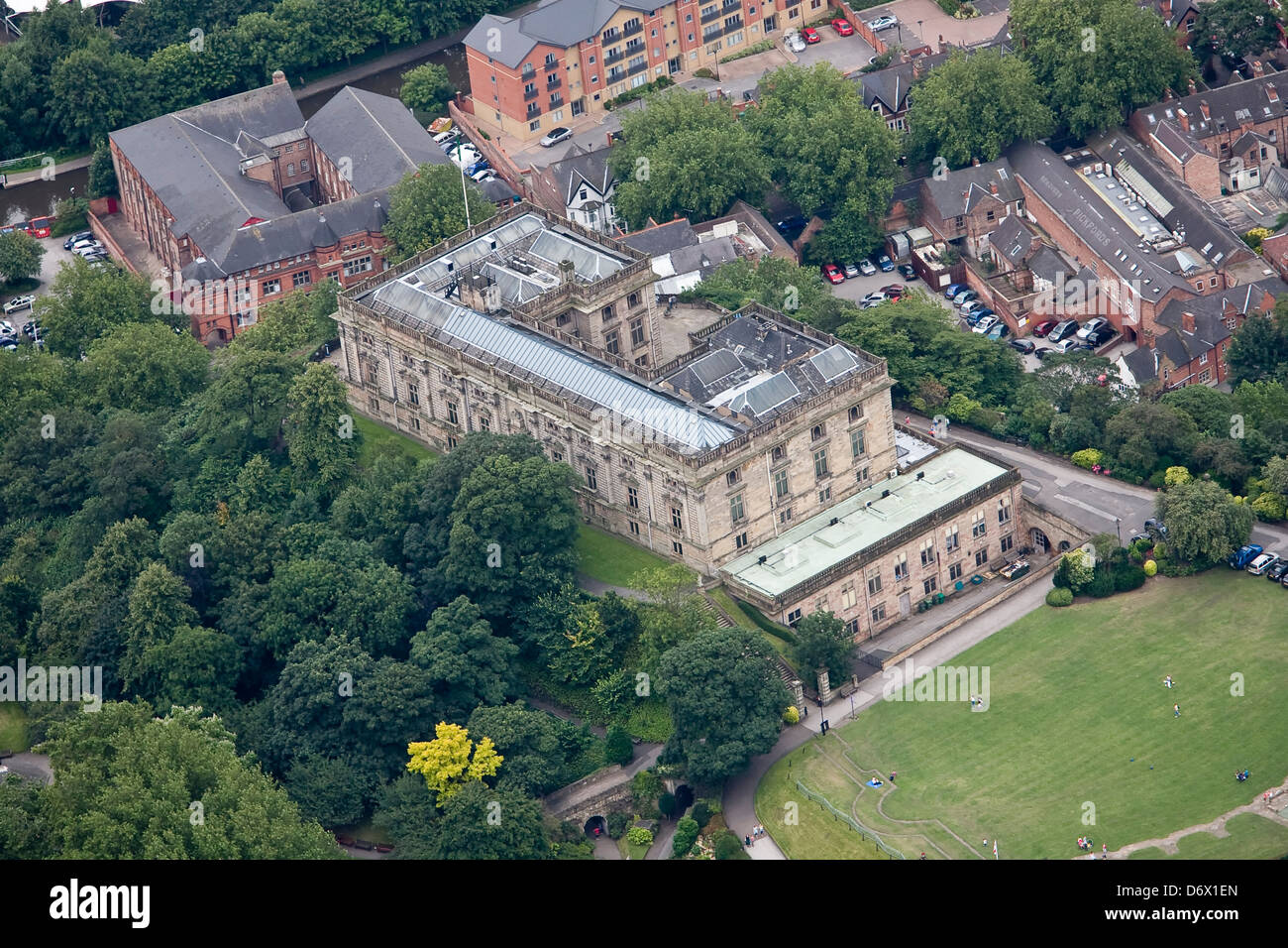 Nottingham castle aerial hi-res stock photography and images - Alamy