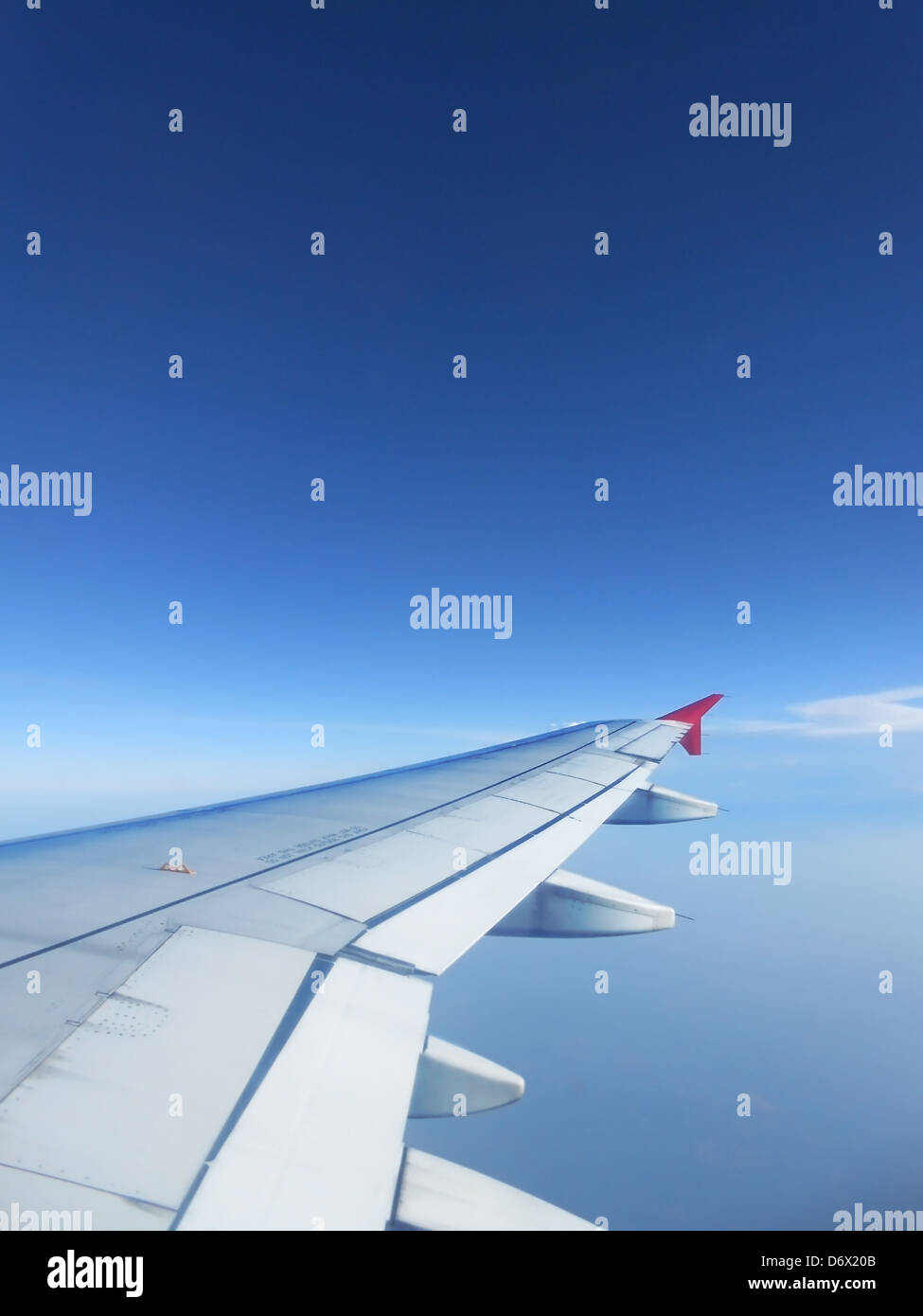 A wing of airplane Stock Photo - Alamy