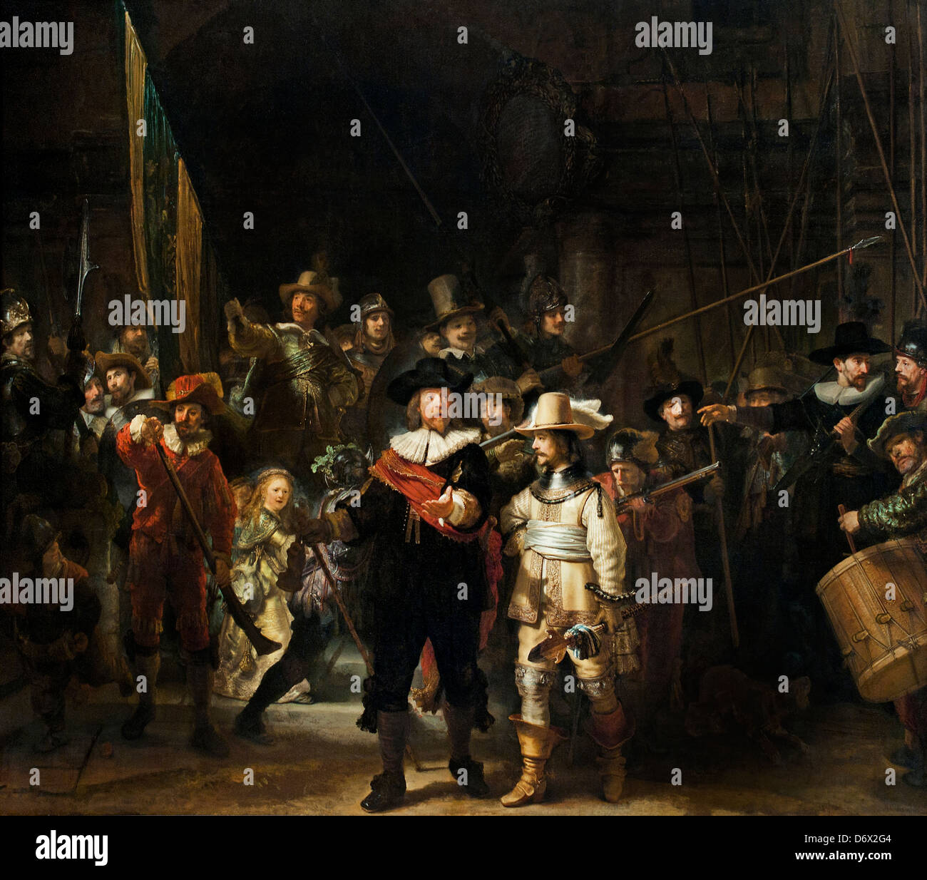 The night watch'. rembrandt hi-res stock photography and images - Alamy