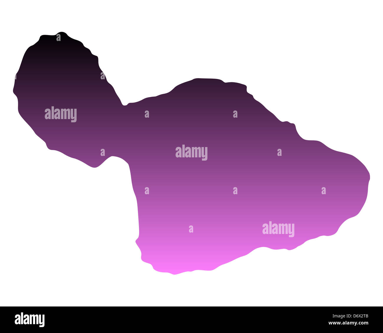 Map of Maui Stock Photo - Alamy