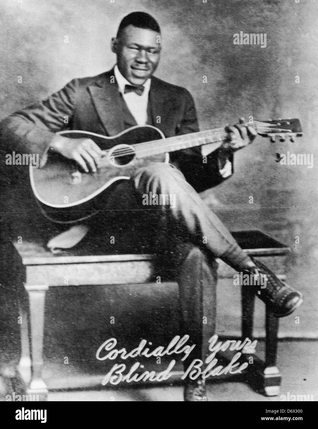 ARTHUR 'BLIND' BLAKE (1896-1934) US Blues musician Stock Photo - Alamy