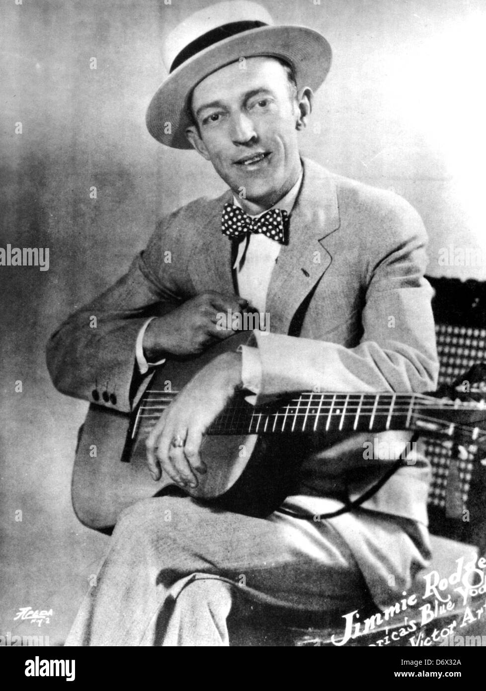 JIMMY RODGERS (1897-1933) US Country musician about 1926 Stock Photo ...