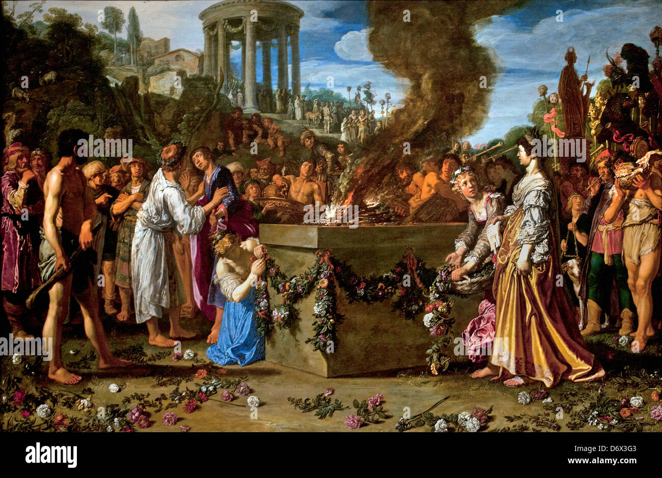 Orestes And Pylades Disputing At The Altar High Resolution Stock ...