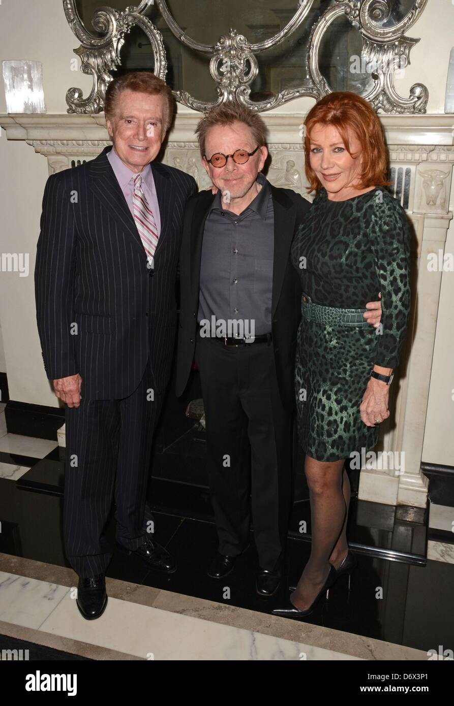 New York, USA. April 23, 2013.Regis Philbin, Paul Williams, Joy Philbin ...
