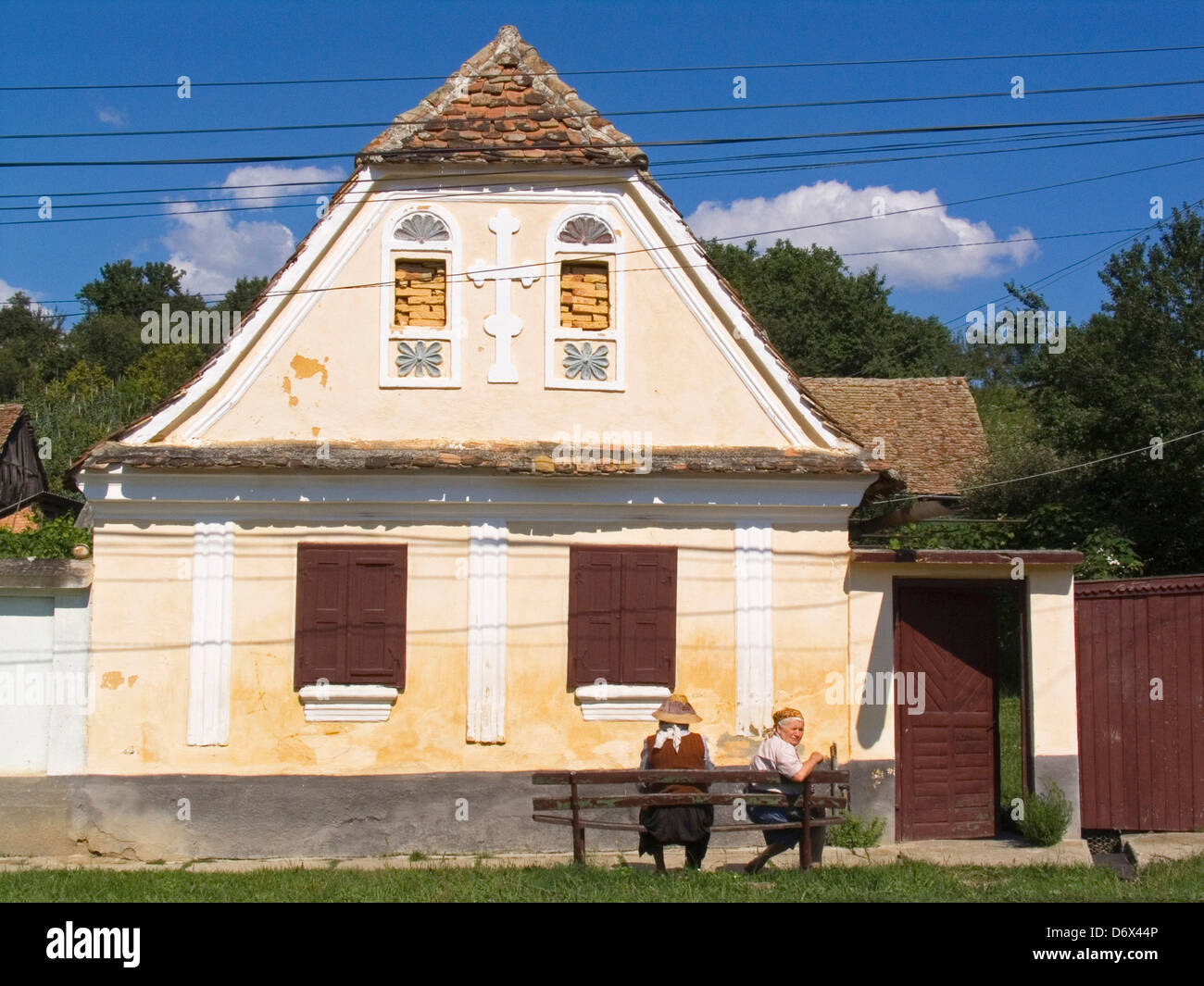 europe, romania, transylvania, bazna, the village Stock Photo - Alamy
