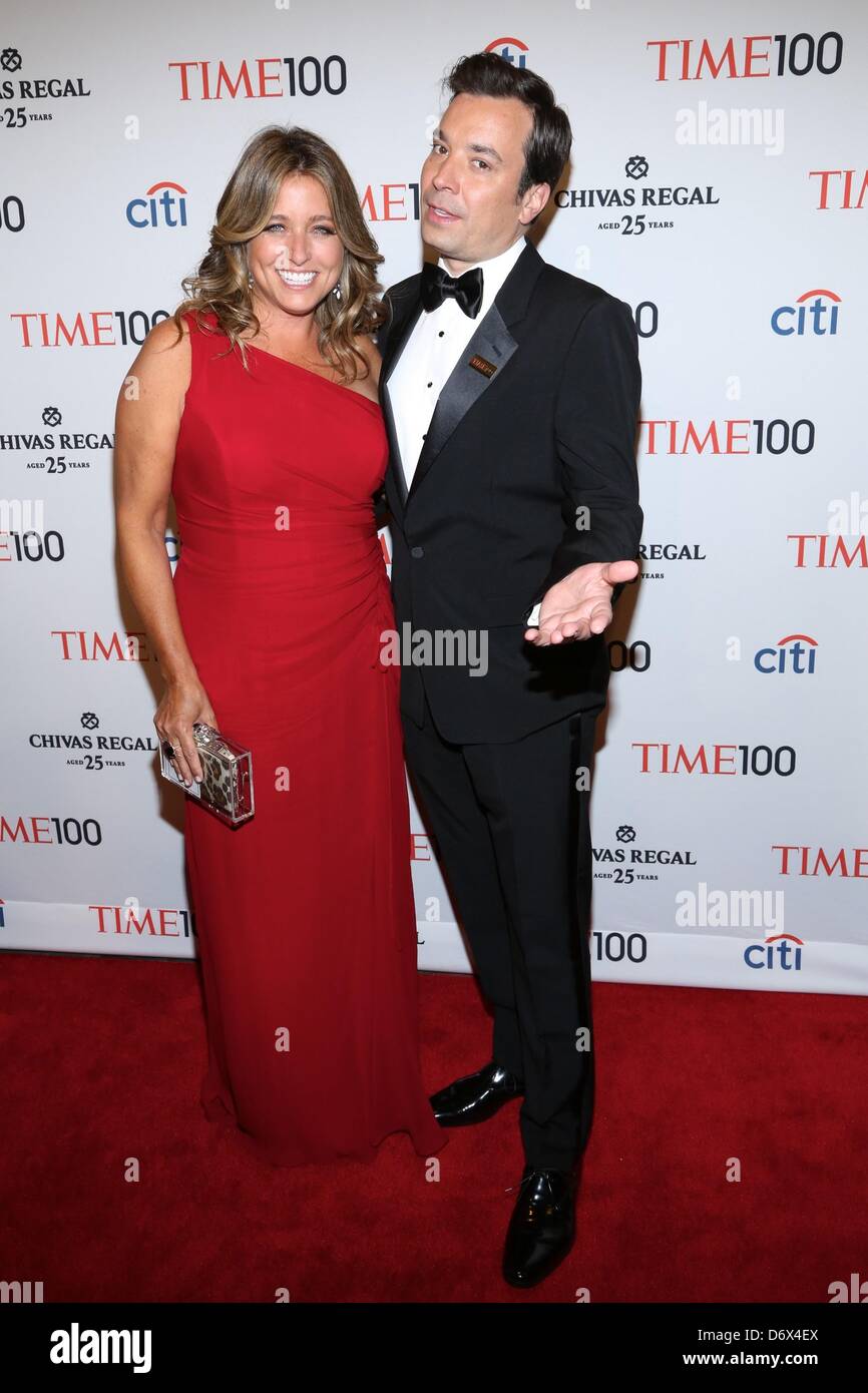 Nancy Juvonen, Jimmy Fallon at arrivals for TIME 100 Gala, Frederick P ...