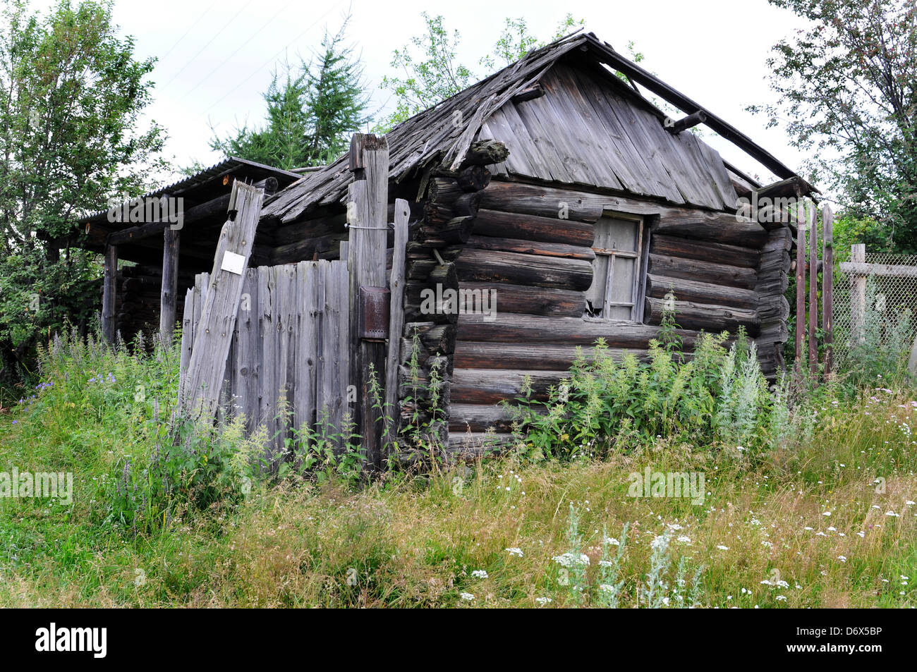 Old Russian House Stock Photo - Alamy