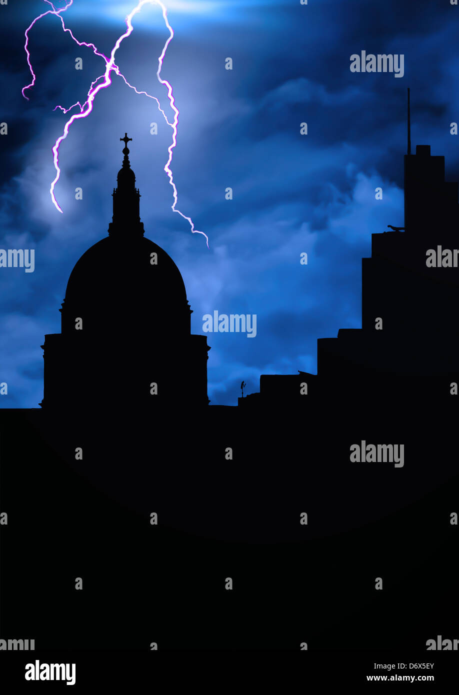 London buildings silhouette hi-res stock photography and images - Alamy