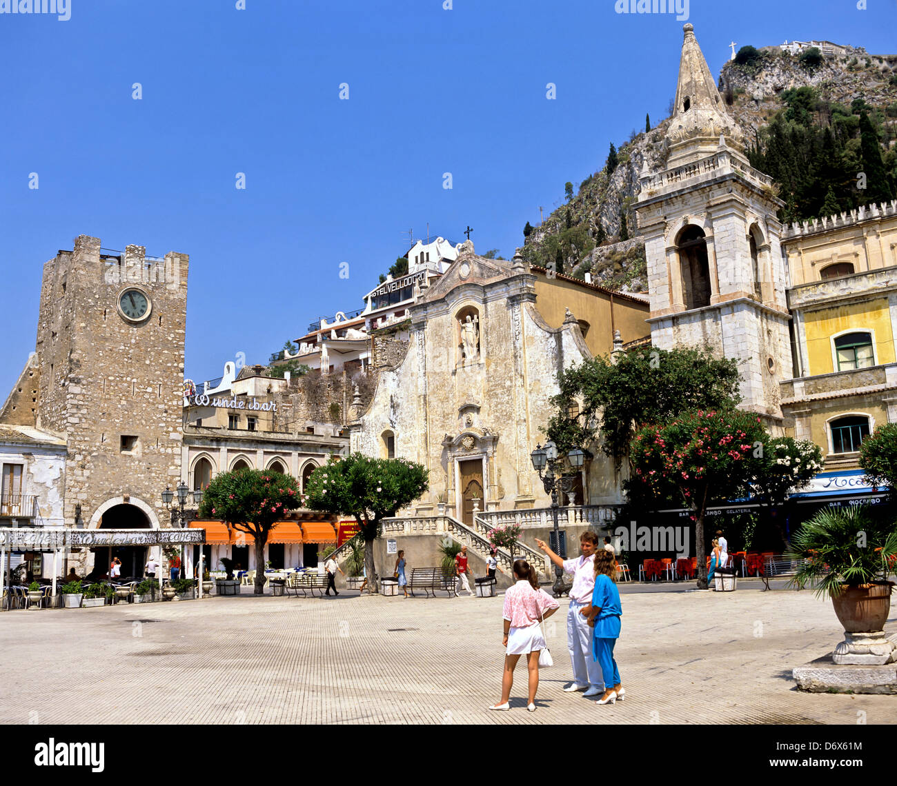 8579. Main Square, Taormina, Sicily, Italy, Europe Stock Photo - Alamy
