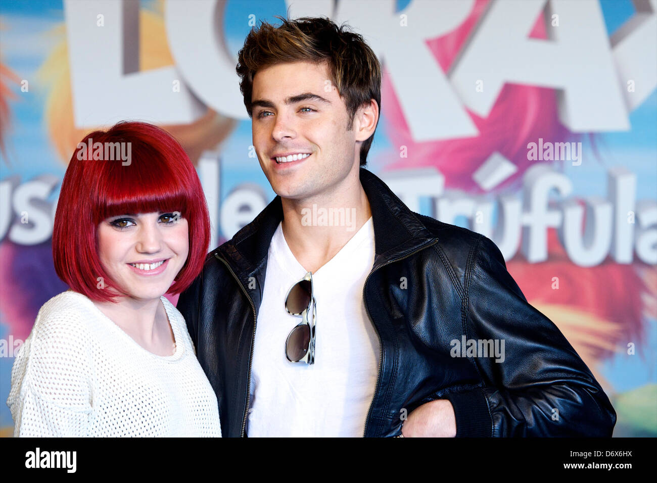 Zac Efron and actress, Angy Photocall and signing for the release of ...