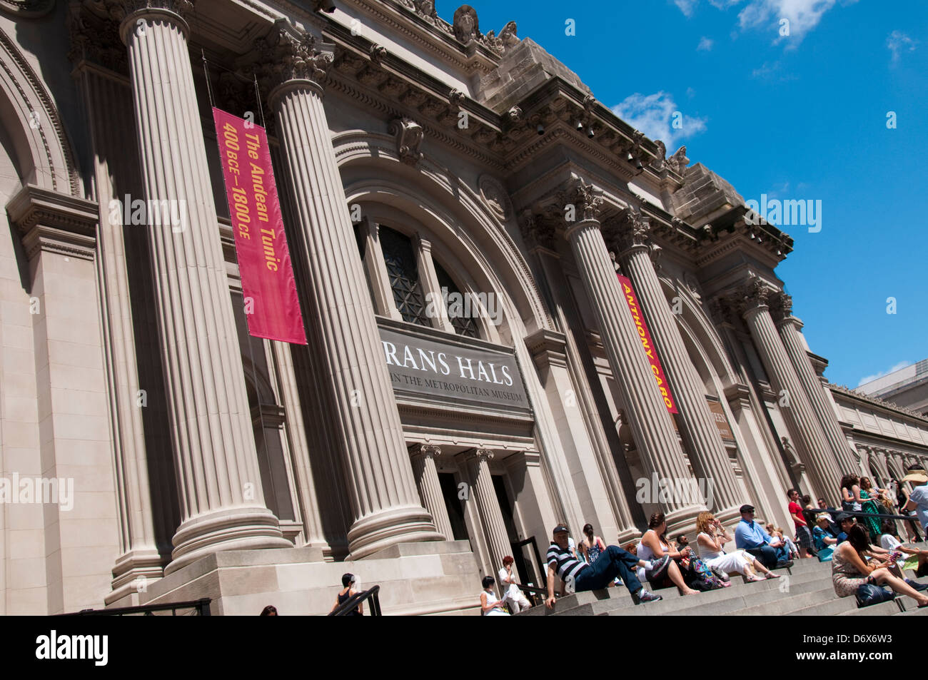 The Exterior of the Metropolitan Museum of Art, (Met) on 5th Avenue in ...