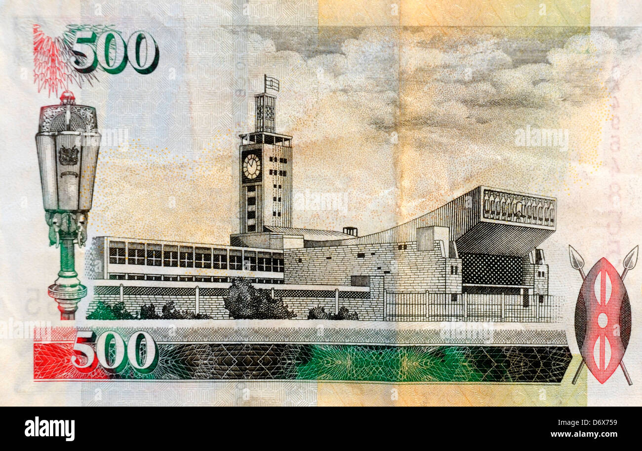 Kenya Five Hundred 500 Shilling Bank Note Stock Photo - Alamy