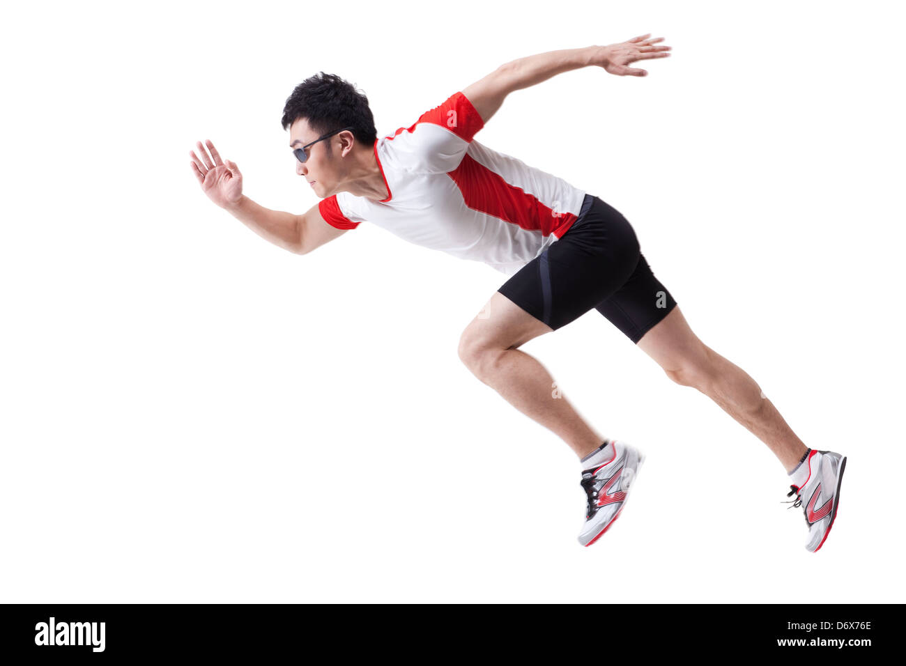 Male athlete running Stock Photo - Alamy