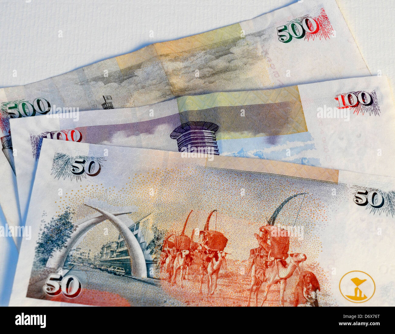 Kenya Shilling Currency Bank Notes Stock Photo - Alamy
