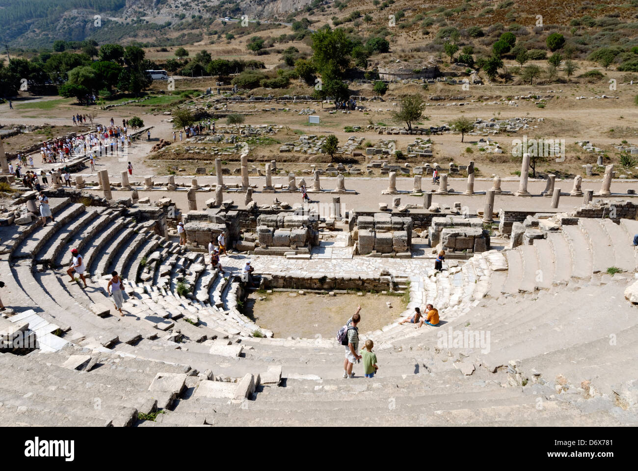 Turkey. Ephesus. The well preserved Odeon or Bouleuterion Stock Photo ...