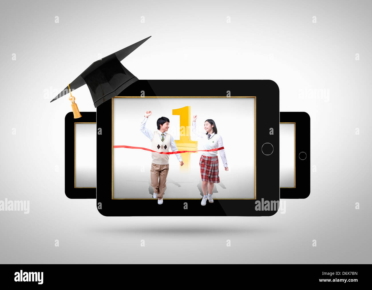 Student race finish line hi-res stock photography and images - Alamy