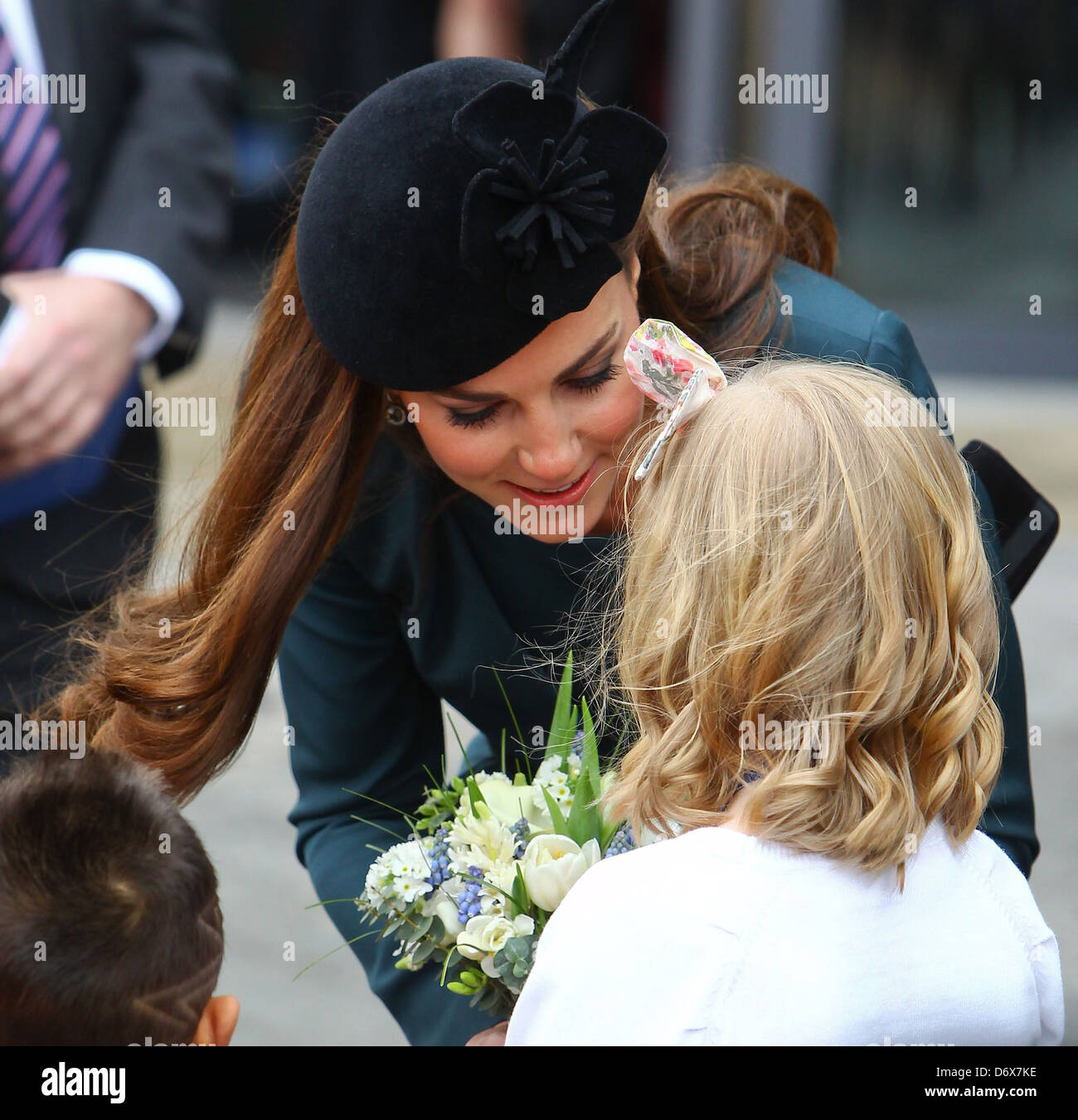 Catherine, Duchess of Cambridge, aka Kate Middleton arrives at De ...