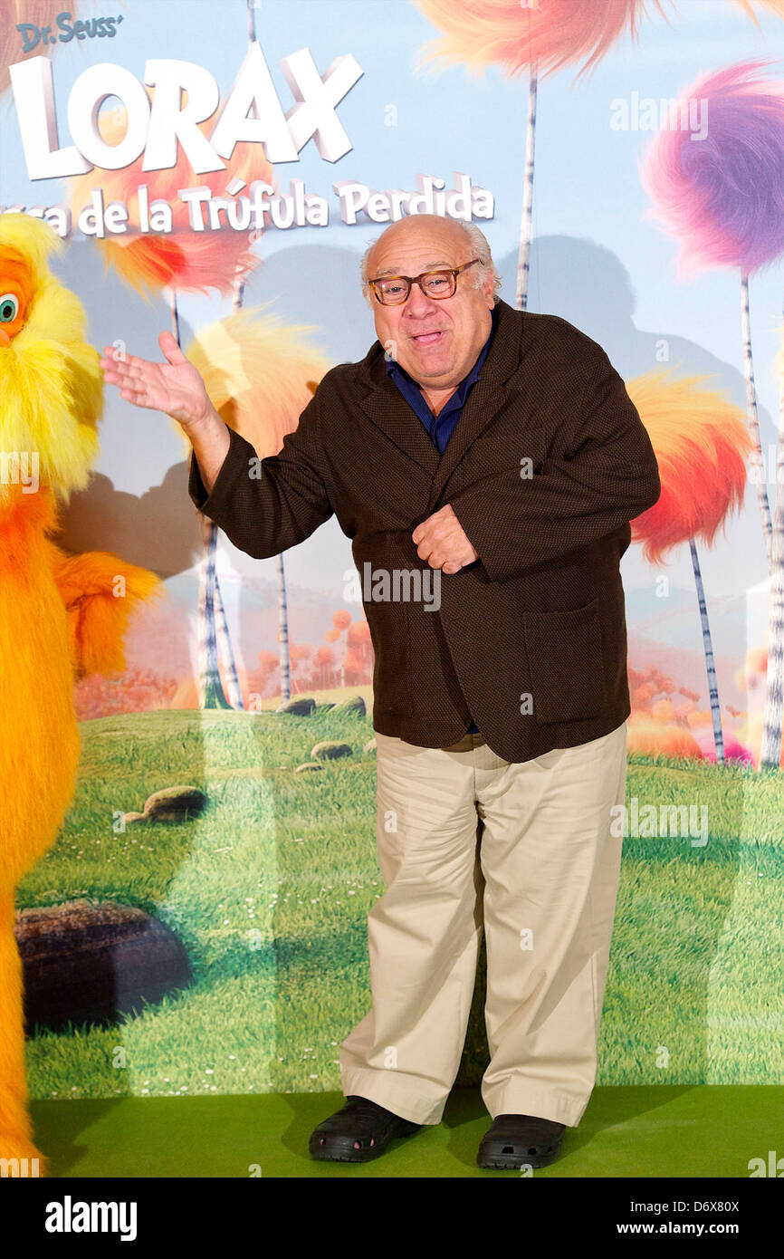 Danny DeVito 'Dr. Seuss The Lorax' photocall held at Villamagna Hotel ...