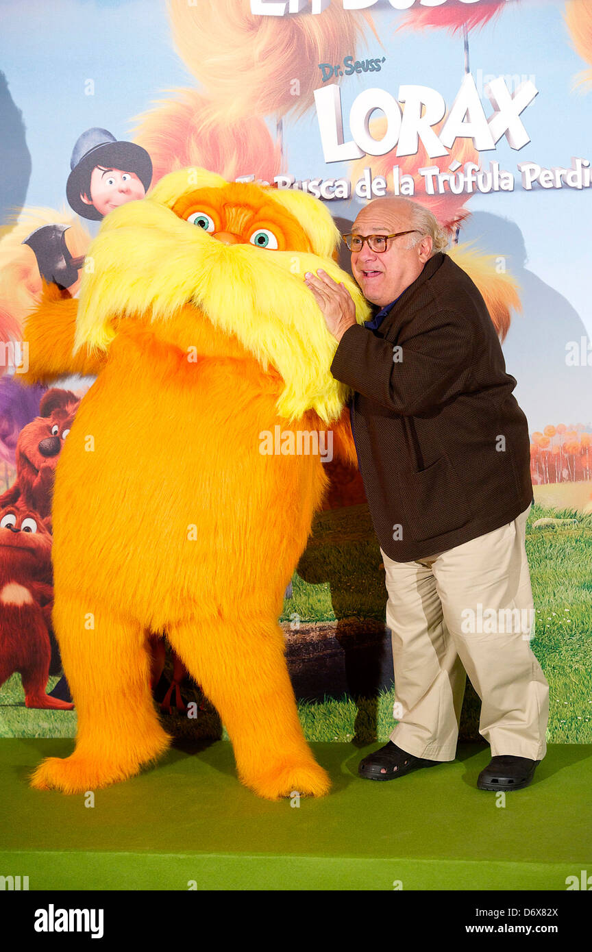 Danny DeVito 'Dr. Seuss The Lorax' photocall held at Villamagna Hotel ...