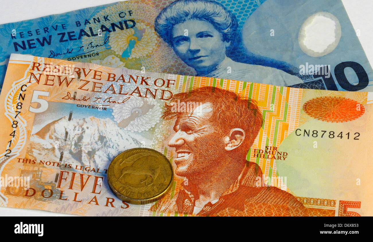 New Zealand Currency Stock Photo - Alamy