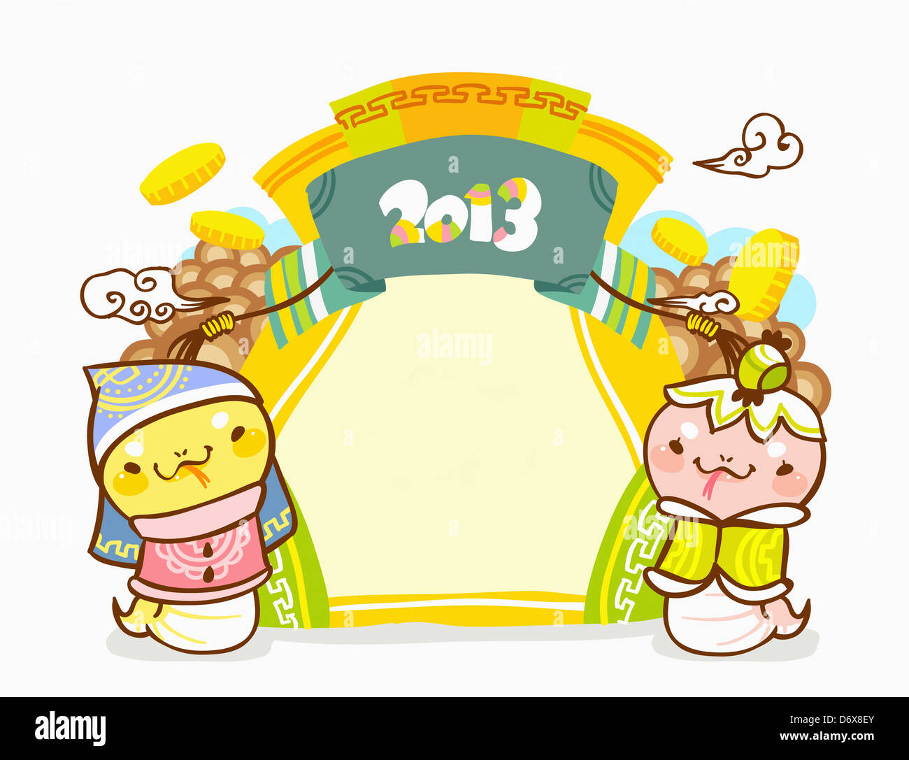 New year card featuring Cut Out Stock Images & Pictures - Alamy