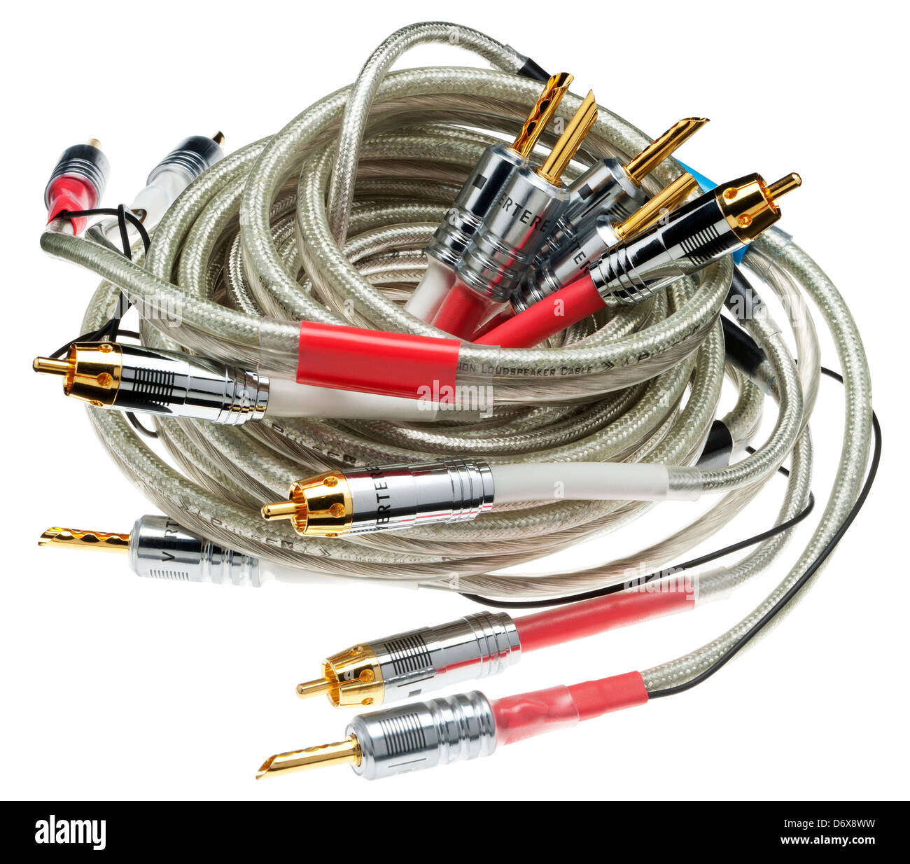 HiFi connecting cables by Vertere Stock Photo - Alamy
