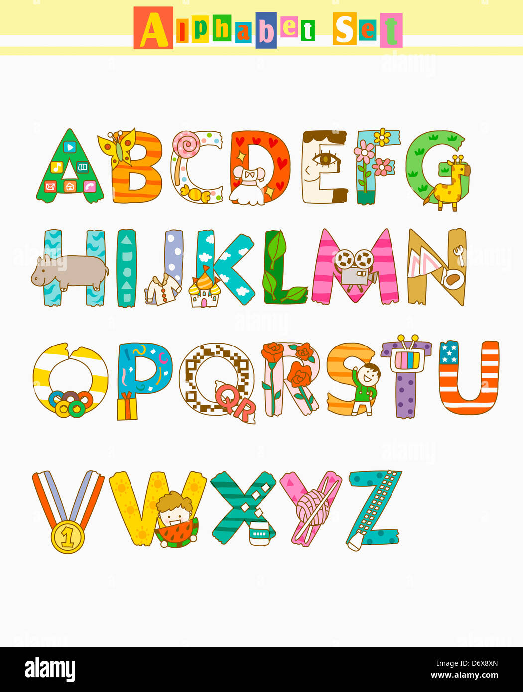 Alphabet sets hi-res stock photography and images - Alamy