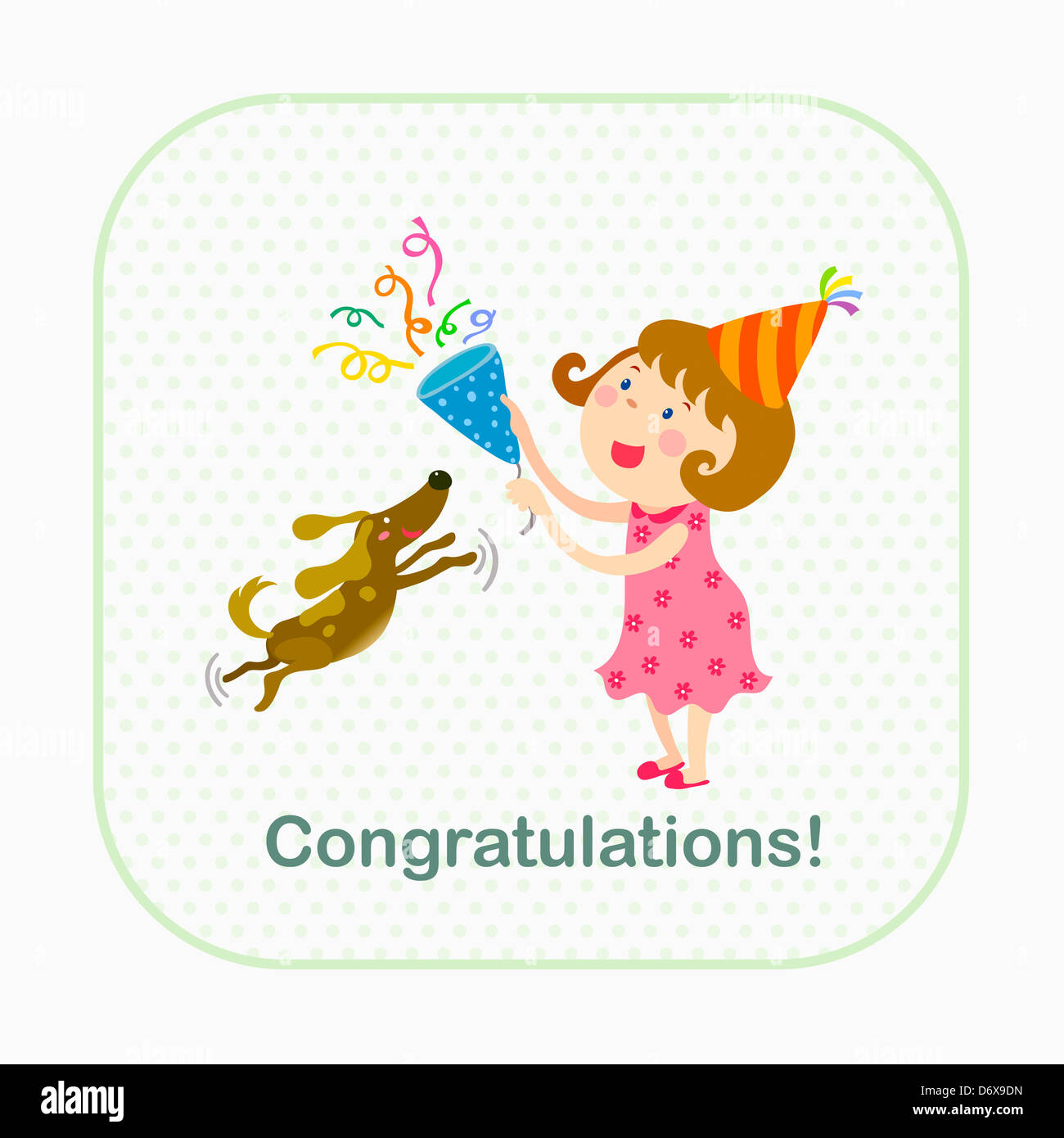 illustration image of congratulation Stock Photo - Alamy