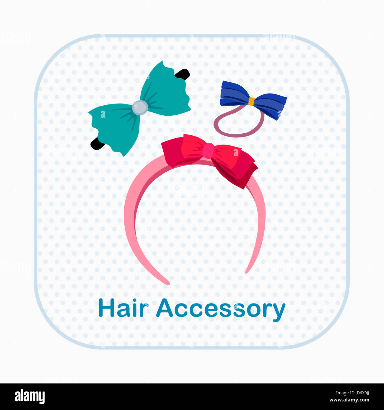 illustration image of hair accessory Stock Photo - Alamy