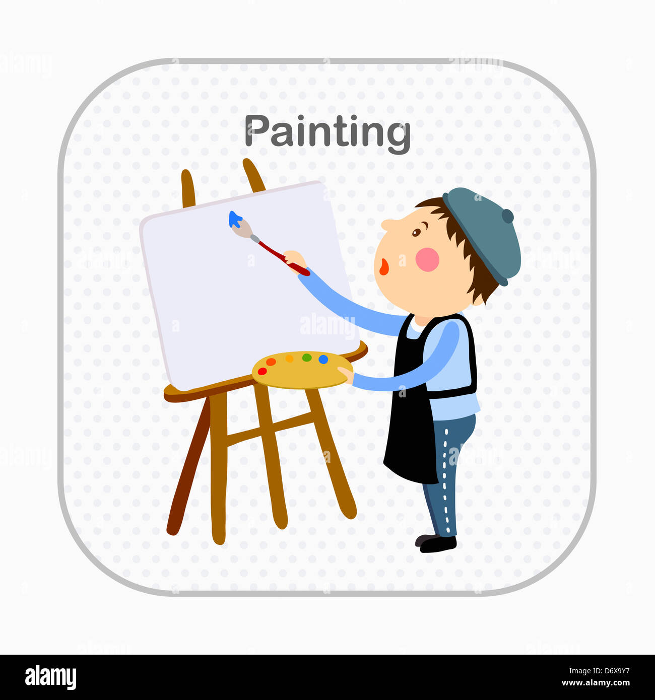 illustration image of painting Stock Photo - Alamy