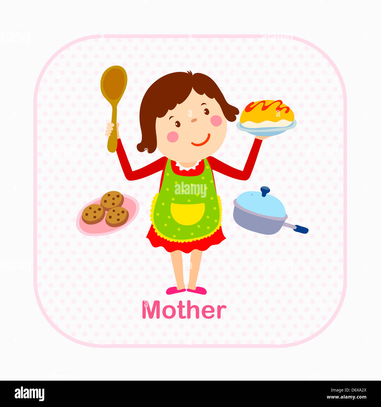 illustration image of mother Stock Photo - Alamy