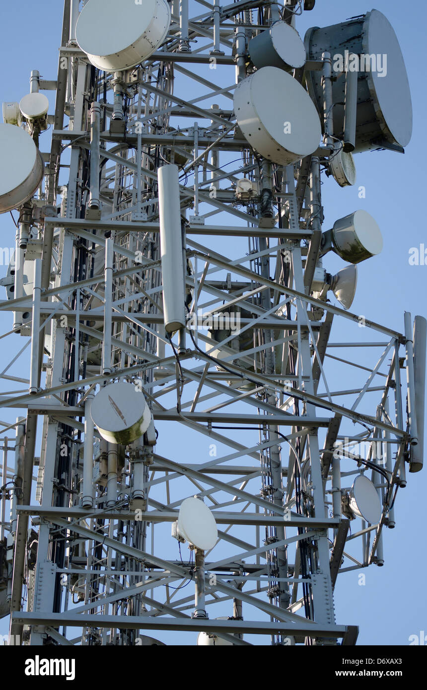 Radio tv antenna mask tower hi-res stock photography and images - Alamy