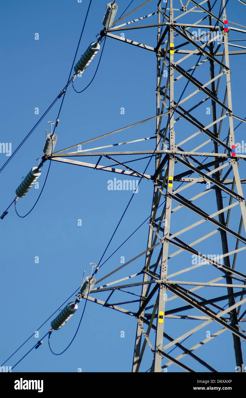 Overhead pylon hi-res stock photography and images - Alamy