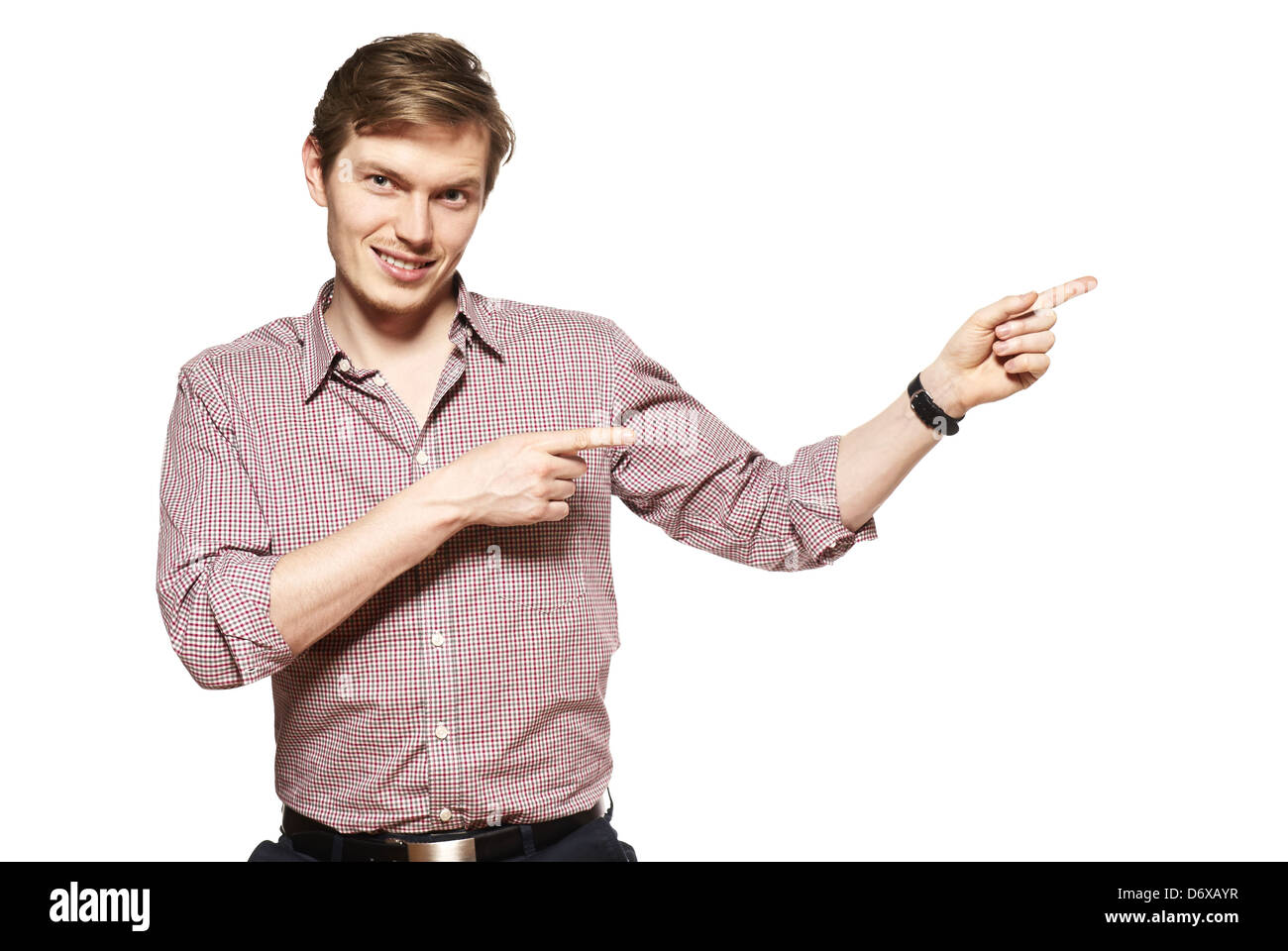 Well dressed man pointing something hi-res stock photography and images ...