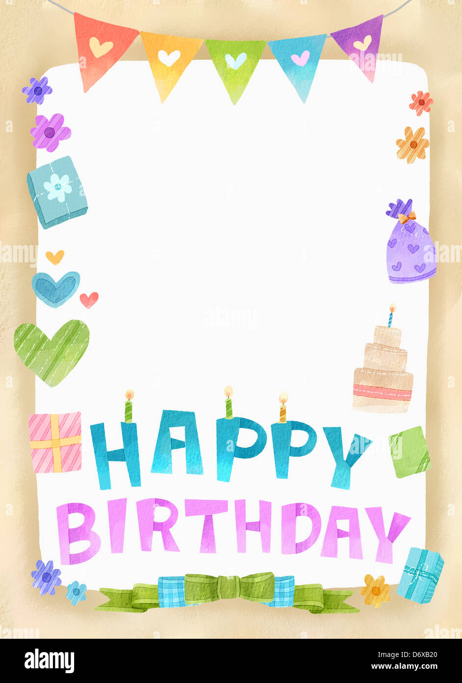 birthday card design Stock Photo - Alamy
