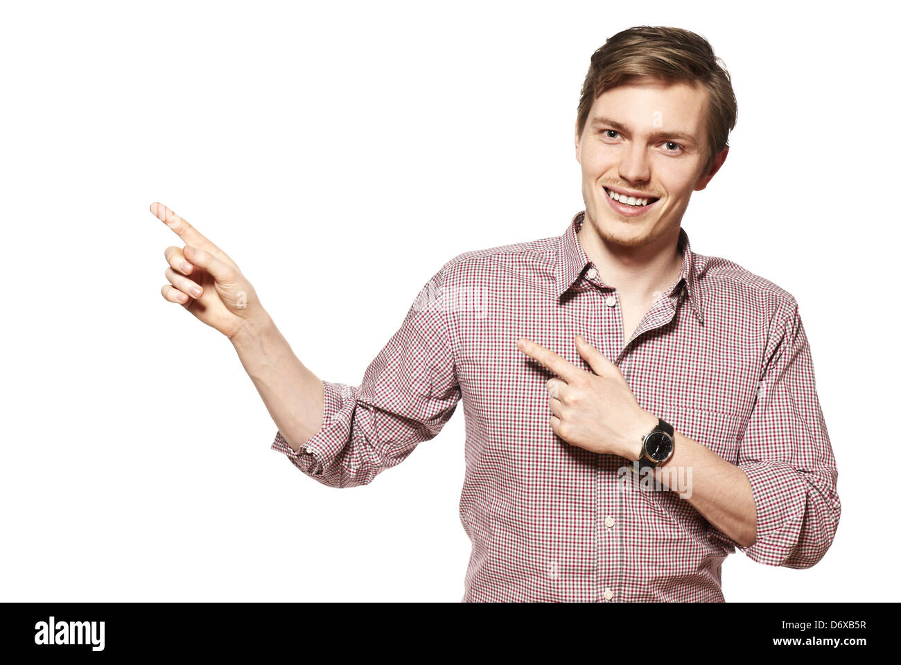 Well dressed man pointing something hi-res stock photography and images ...