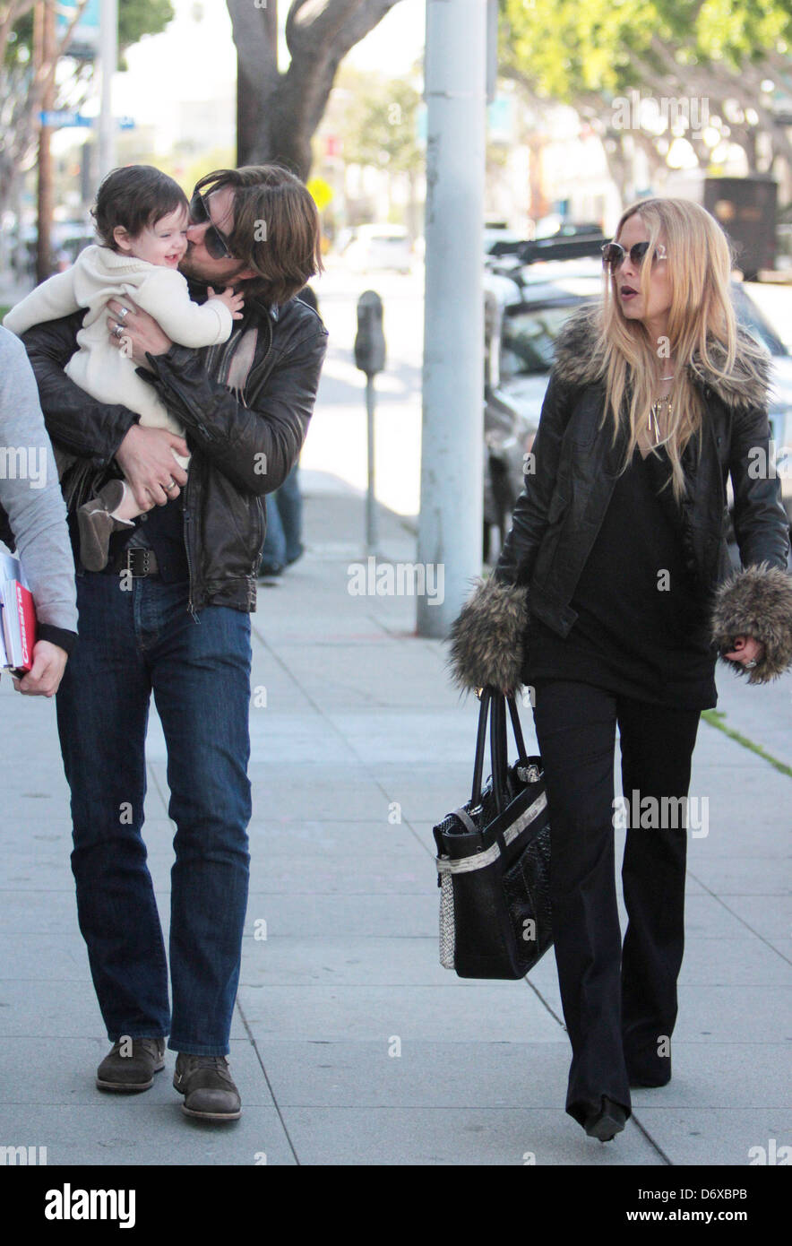 Rachel Zoe, her husband Rodger Berman and her son Skyler browse ...