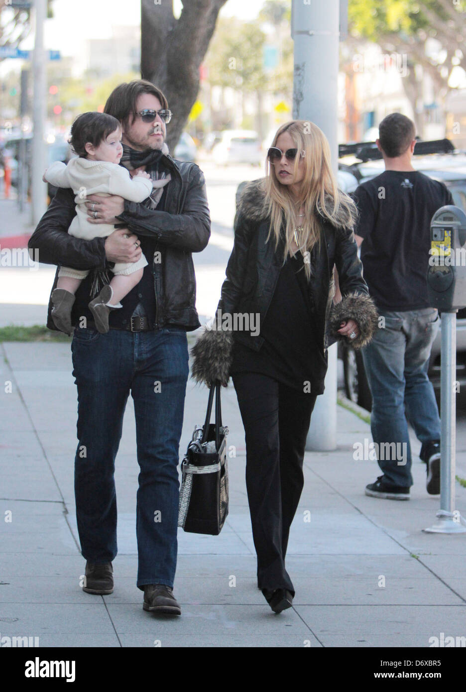 Rachel Zoe, her husband Rodger Berman and her son Skyler browse ...